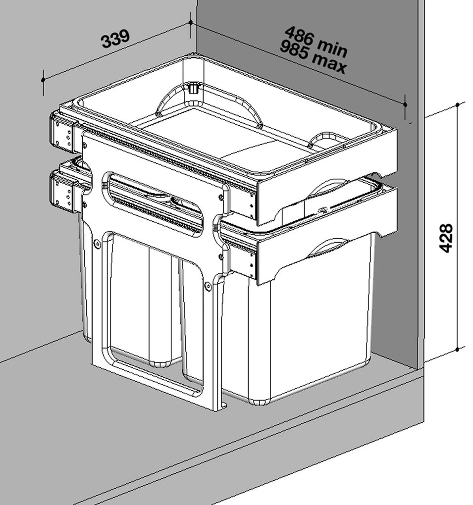 Sinks TANK 40 2x16l