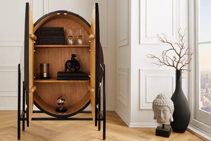 Designová vysoká komoda Haruyo 120 cm mango
