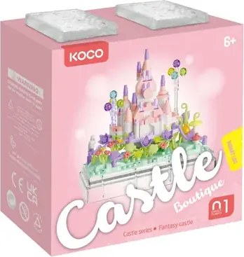KOCO Stavebnice mini Letní hrad / 412 dílků / plast / 6+