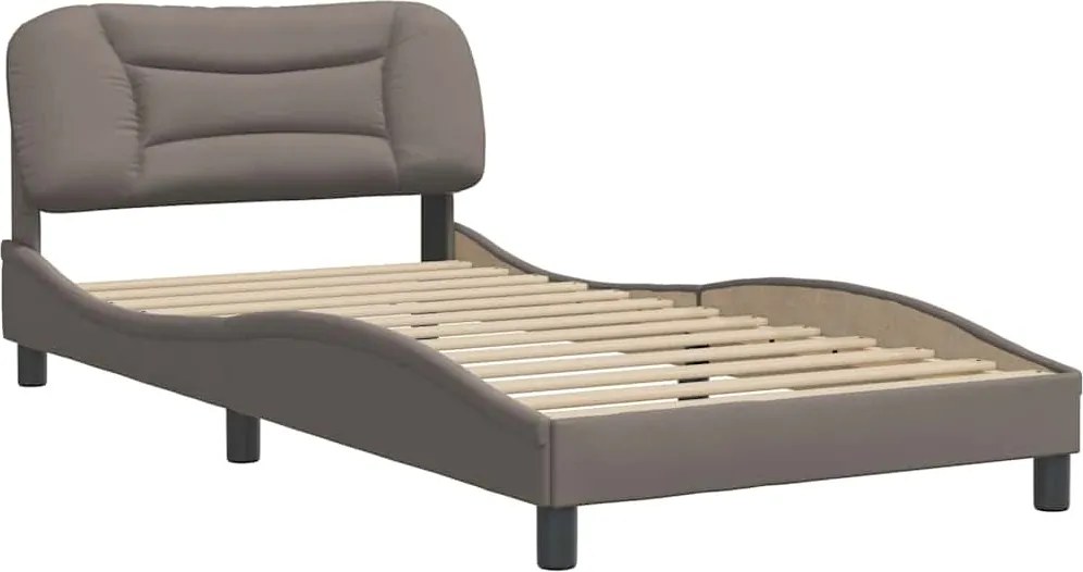 Rám postele bez matrace Hvar taupe 100 x 200 cm textil 3207755