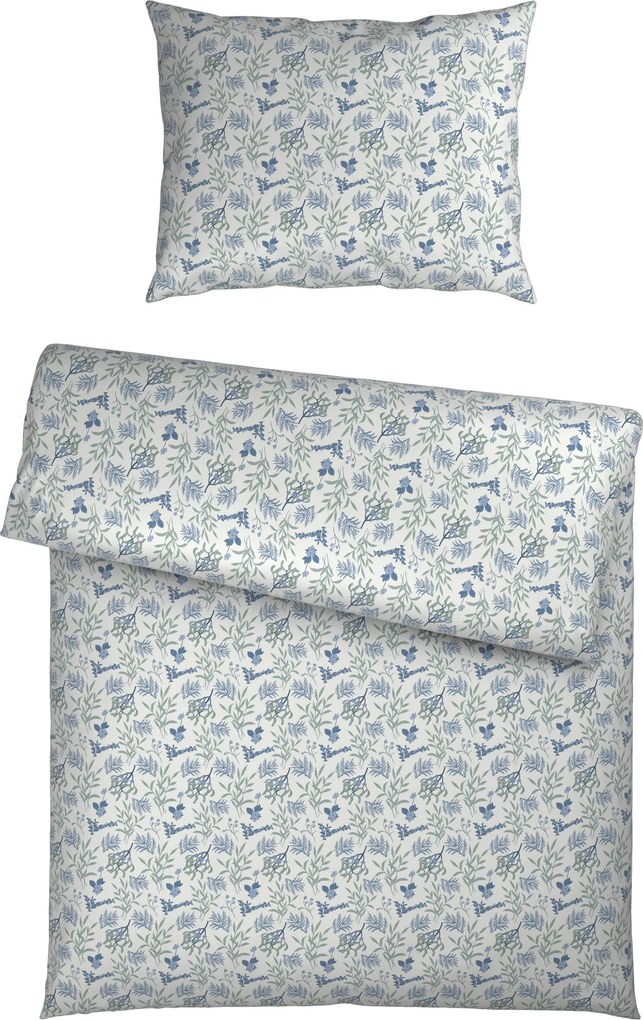 XXXLutz POVLEČENÍ, flanel, modrá, bílá, 140/200 cm Esposa - Povlečení - 005699008501