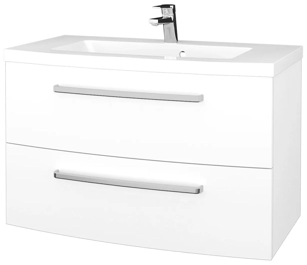 Dřevojas Koupelnová skříň BRIO SZZ2 90 Varianta: L01 Bílá vysoký lesk / IND Individual