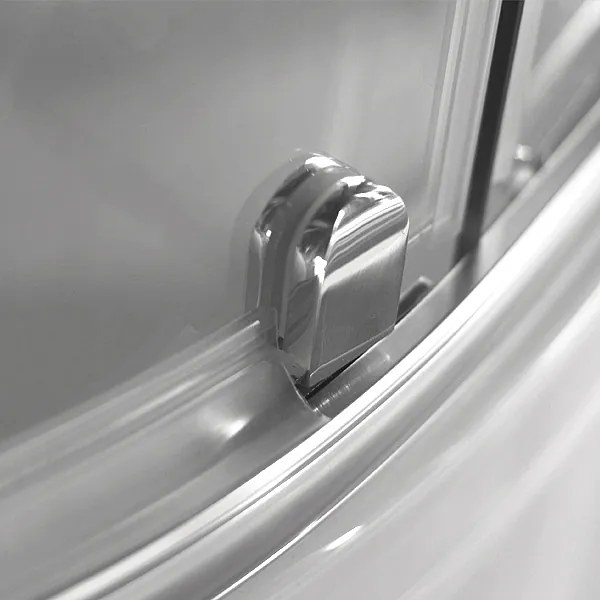 Čtvrtkruhový sprchový kout s jednokřídlými otevíracími dveřmi AUSTIN 1950 mm 880–900 590 Potisk S Stříbro AUSTIN/900 N0018