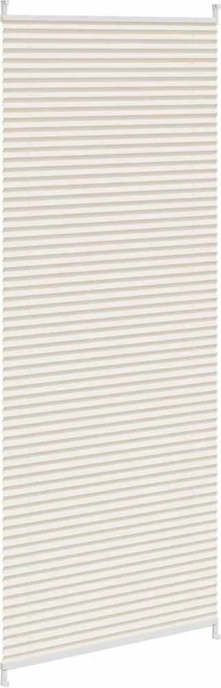 Plisovaná roleta 90 x 200 cm krémová 240640