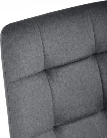 Jídelní židle šedá látka čtyřnohá kovová černá podnož DCL-X7015 GREY2