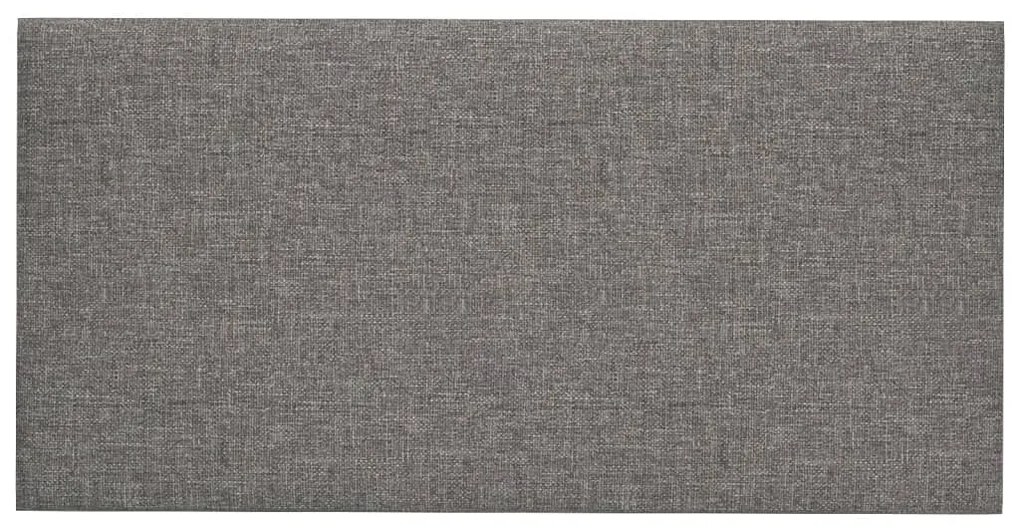 Nástěnné panely 12 ks světle šedé 30 x 15 cm textil 0,54 m² - Default Title