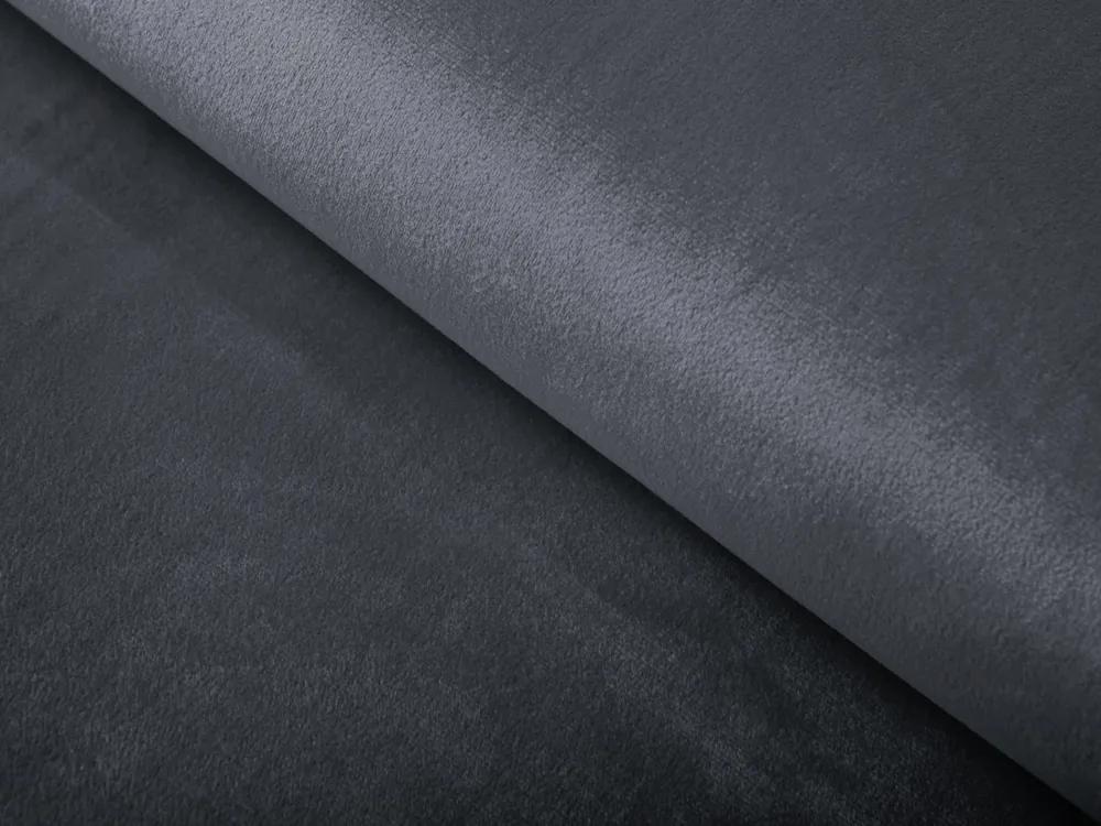 Biante Sametový oválný ubrus Velvet Premium SVP-004 Antracitově šedý 140x220 cm