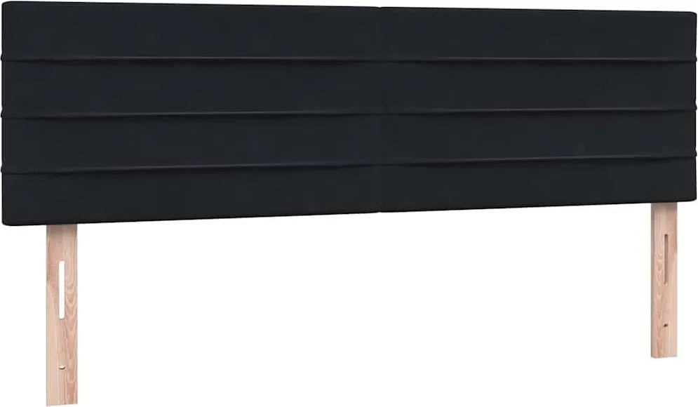 Box spring postel s matrací černá 160x210 cm samet 3316313