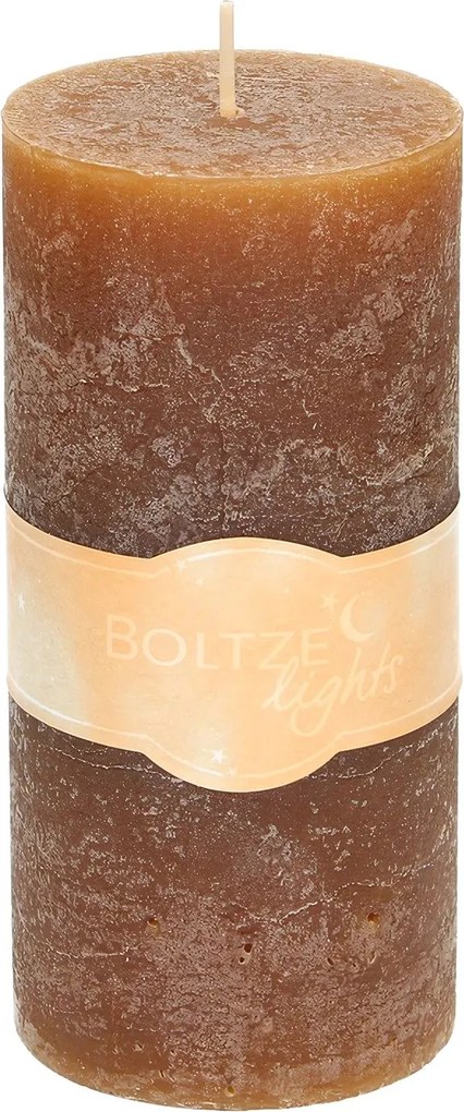 Svíčka Lea 15cm brown