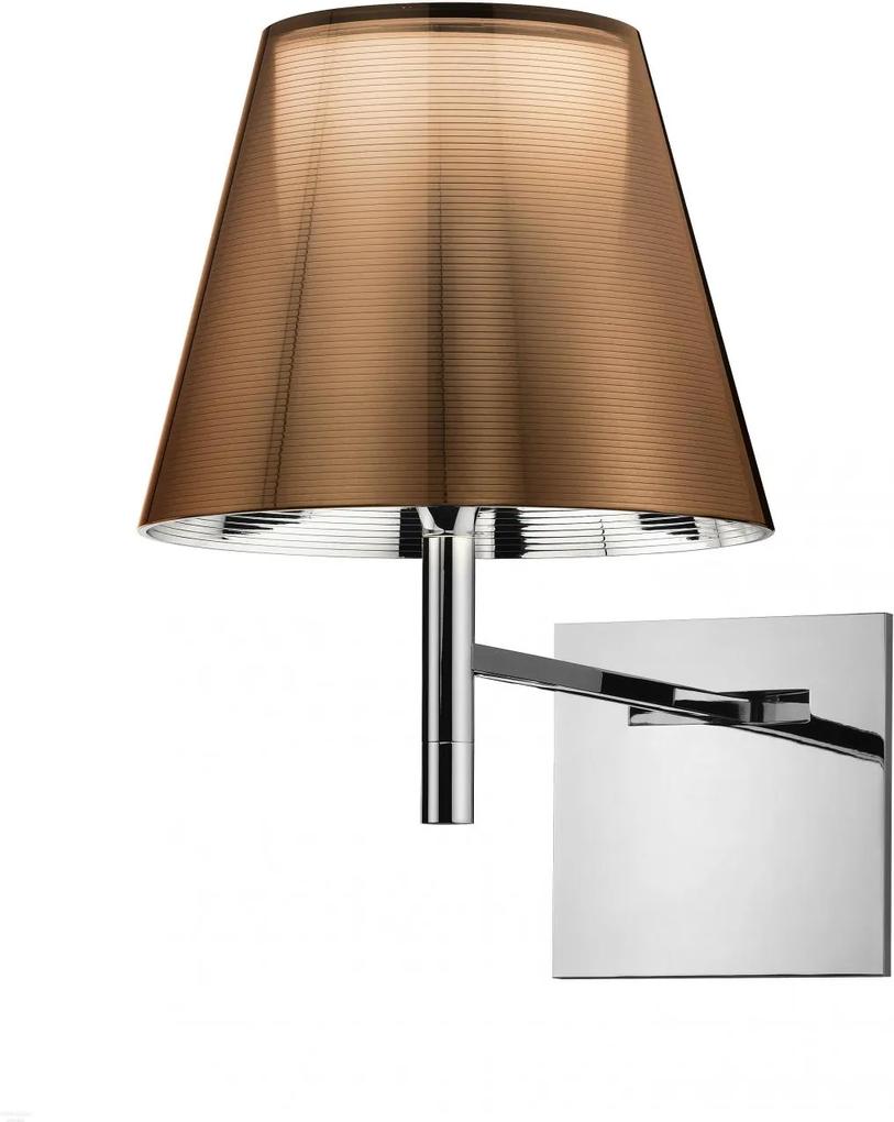 Flos F6307046 KTribe W, designové nástěnné lampa se stmívačem, 1x70W E27,  aluminizovaná bronzová, výška 35cm | BIANO