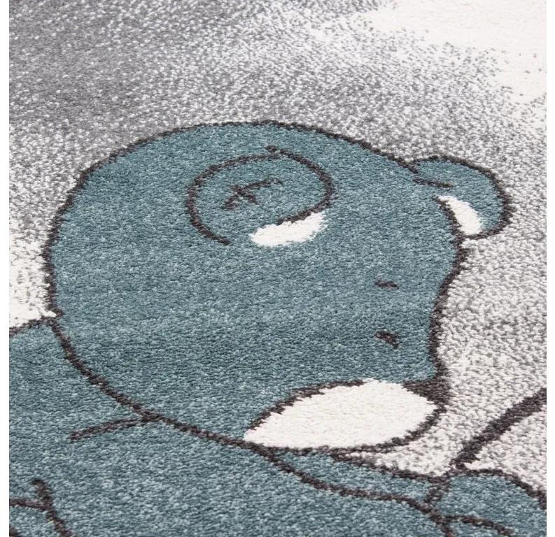 Ayyildiz Dětský kusový koberec KIDS 0580, Modrá Rozměr koberce: 120 x 170 cm
