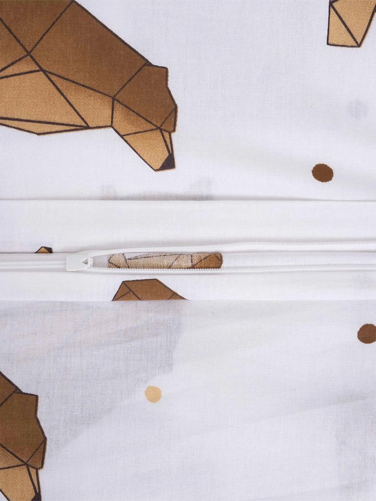 MK Lůžkoviny Francouzské bavlněné povlečení Renforcé - Medvědi 220 × 200 cm, 2ks 70 x 90 cm
