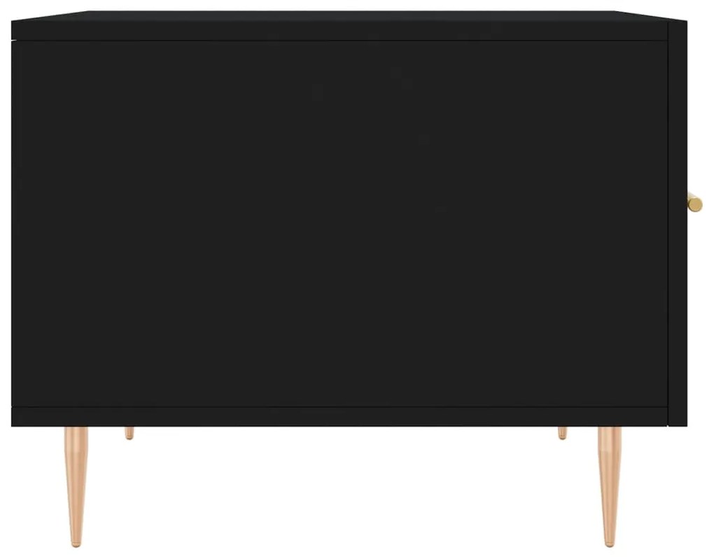 Konferenční stolek černý 50 x 50 x 40 cm kompozitní dřevo - Default Title