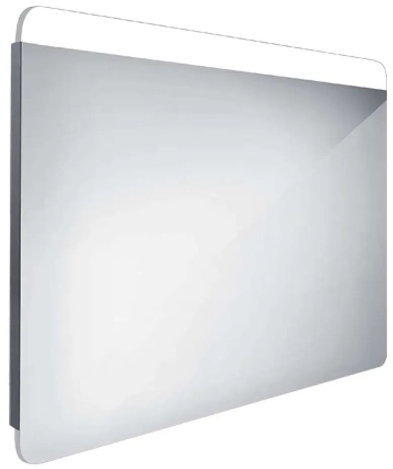 Nimco - Zrcadlo s LED osvětlením, 90x70 cm, hliník ZP 23019