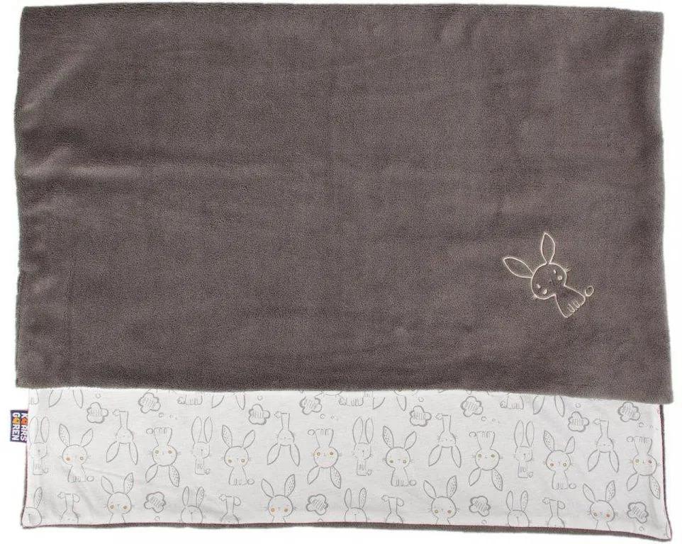 Kaarsgaren Dětská deka Wellsoft bavlna 100 x 70 cm Vínová/list