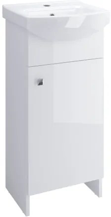 Cersanit Cersania + Sati, umyvadlová skříňka Sati + umyvadlo Cersania 40cm, bílá, S567-001-DSM