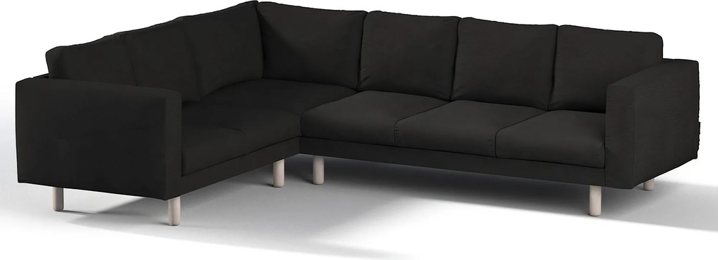 Potah na pohovku IKEA Norsborg rohová 5-místná barva černá látka pletený vzor