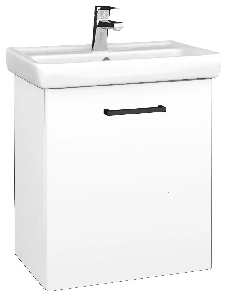 Dřevojas Koupelnová skříň DOOR SZD 55 Varianta: N01 Bílá lesk / Úchytka T03 / D20 Galaxy / Pravé