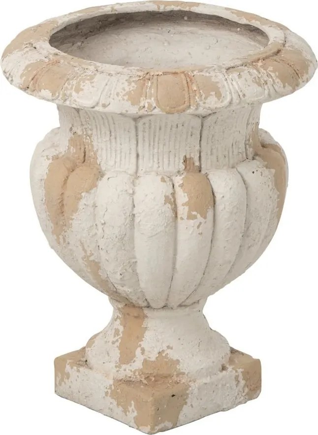 Béžový antik květináč Antiqou French - Ø 40*48 cm