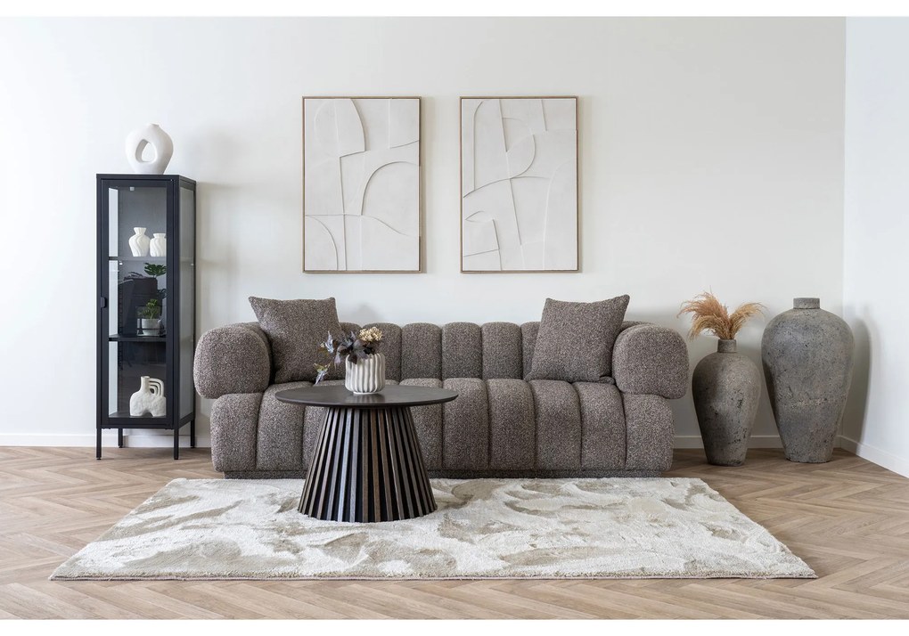 House Nordic Třímístná pohovka AURORA hnědá 226 cm