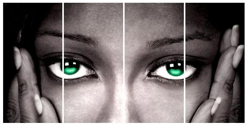 Obraz zelených očí  (160x80 cm), 40 dalších rozměrů