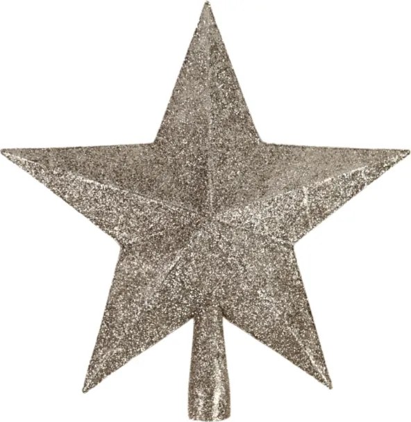 Špička na vánočný stromeček hvězda GLIMORA 22 cm, zlatá
