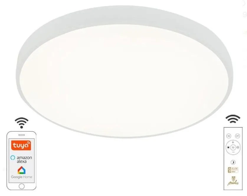 NEDES LED Stmívatelné stropní svítidlo LED/48W/230V 2700-6500K Wi-Fi Tuya + DO LC902AS/WH
