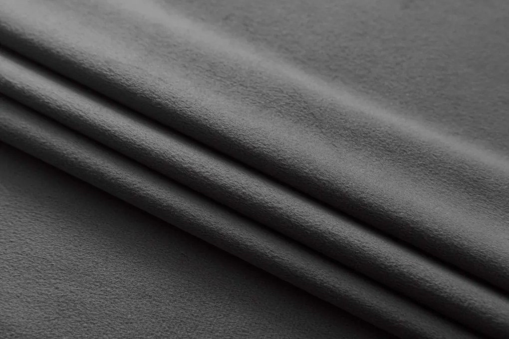 Zatemňovací závěs DREAM VELVET 140x250 cm, tmavě šedý Zavěšení: Kovové kroužky
