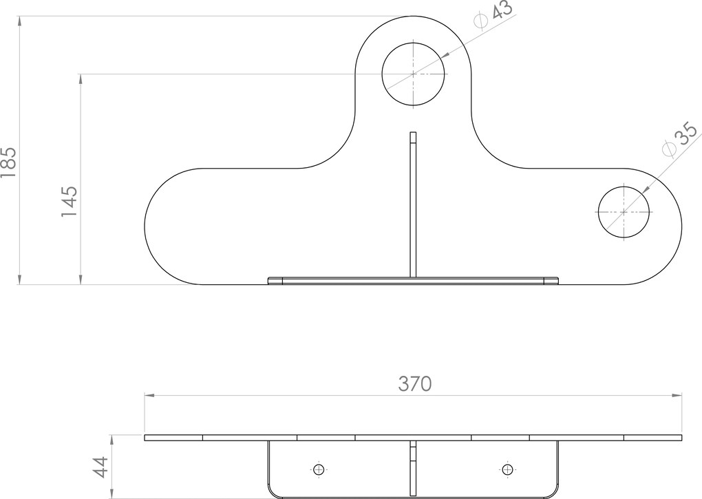 Sapho TETRIS držák umývátka stojánková baterie pravý černá mat TZ427
