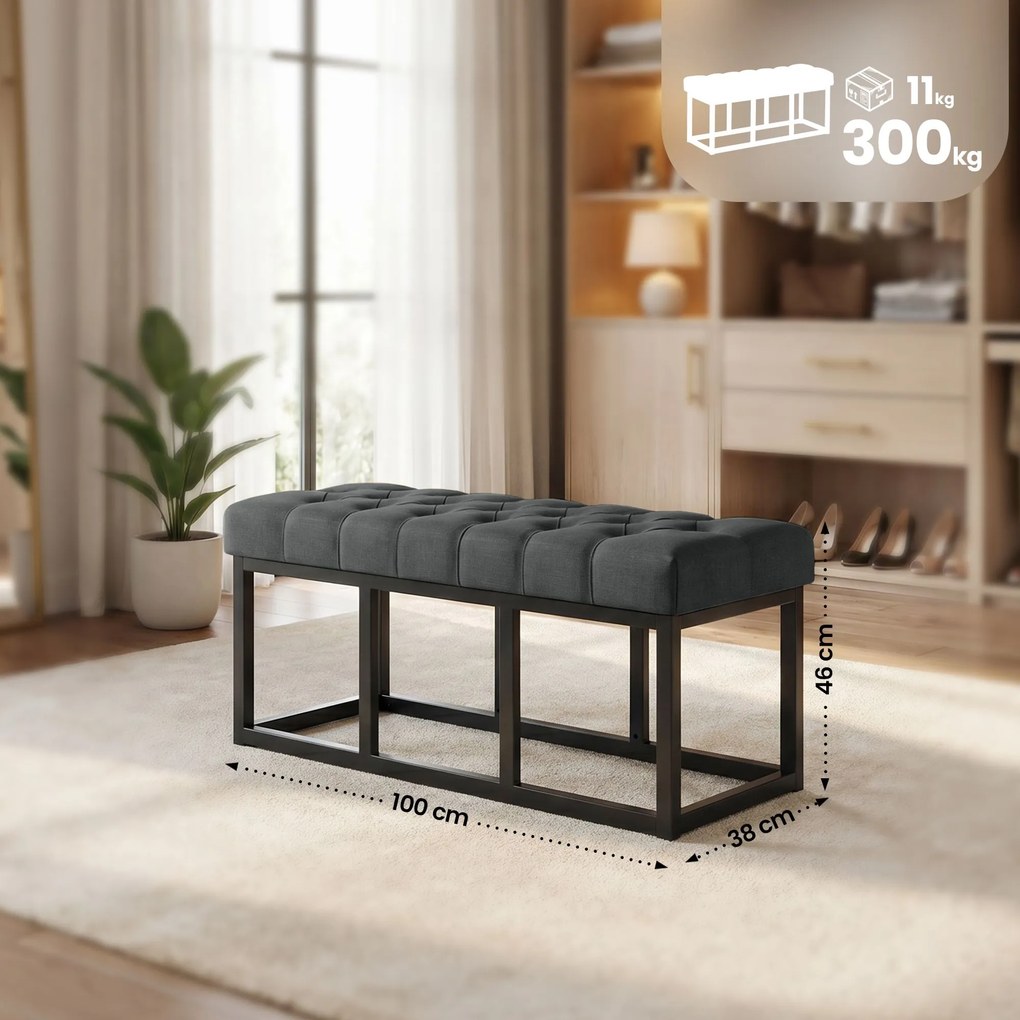 Lavice Amun látka B100 – tmavě šedá