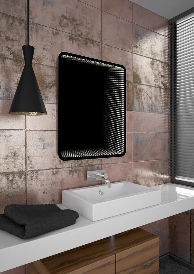 Sapho Sapho, SENFINECO zrcadlo 650x800mm, LED 3D efekt, SF115