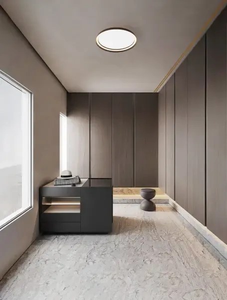LED stmívatelné kávavé designové stropní svítidlo Ormi