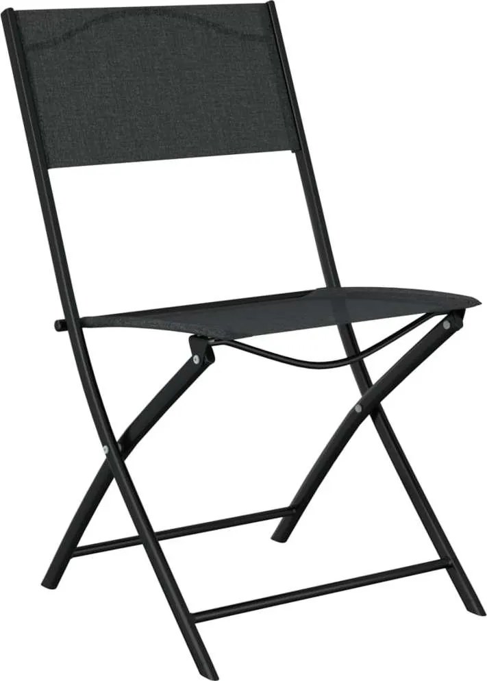 vidaXL 3dílný bistro set ocel černý [318765]