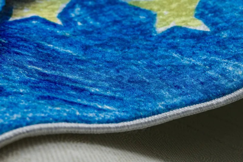 Dywany Łuszczów, Dětský kusový koberec Bambino 2265 Rocket Space blue, 140x190, modrá, dětský pokoj