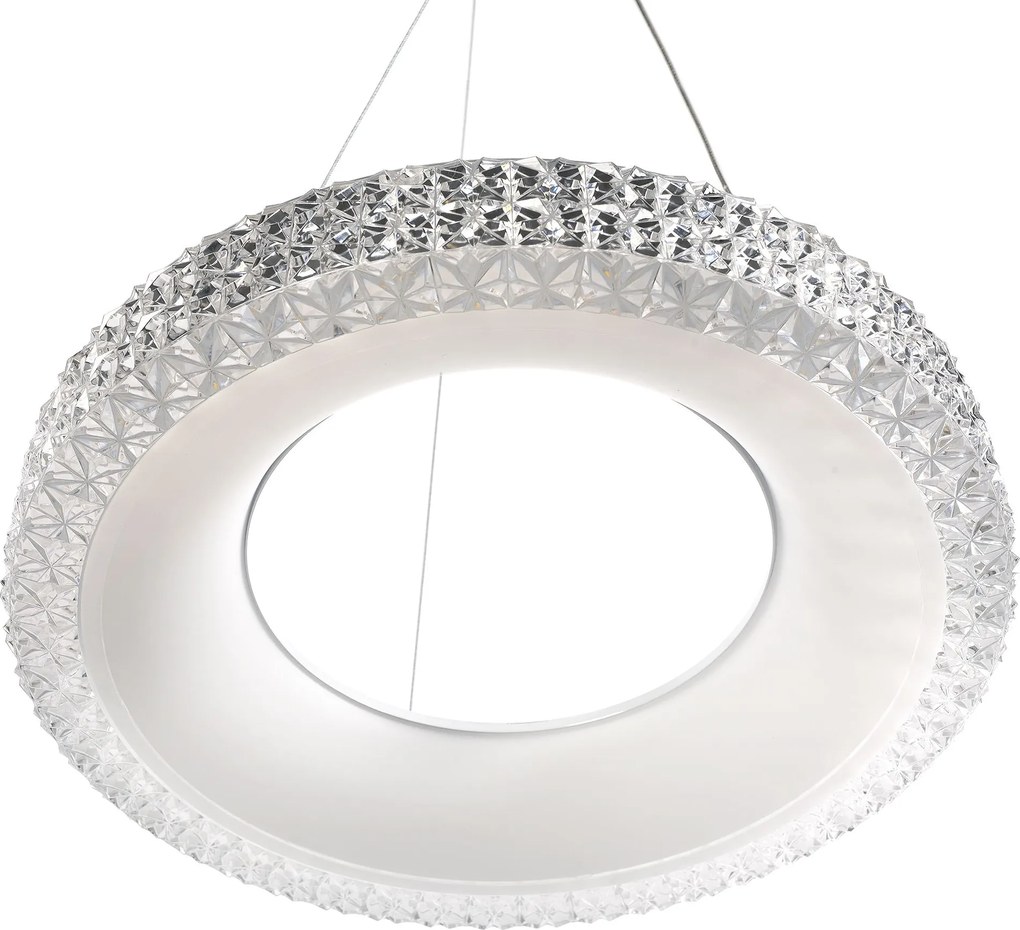 Toolight Toolight, LED závěsné osvětlení 40cm, 24W, 4000K, MS001-CP, růžové zlato, OSW-09610
