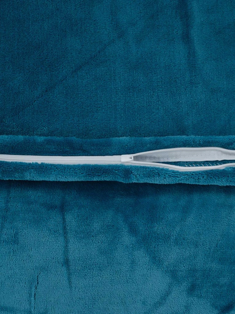 MK Lůžkoviny Francouzské mikroplyšové povlečení Exclusive - Laura petrolejová 220 × 200 cm, 2ks 70 x 90 cm