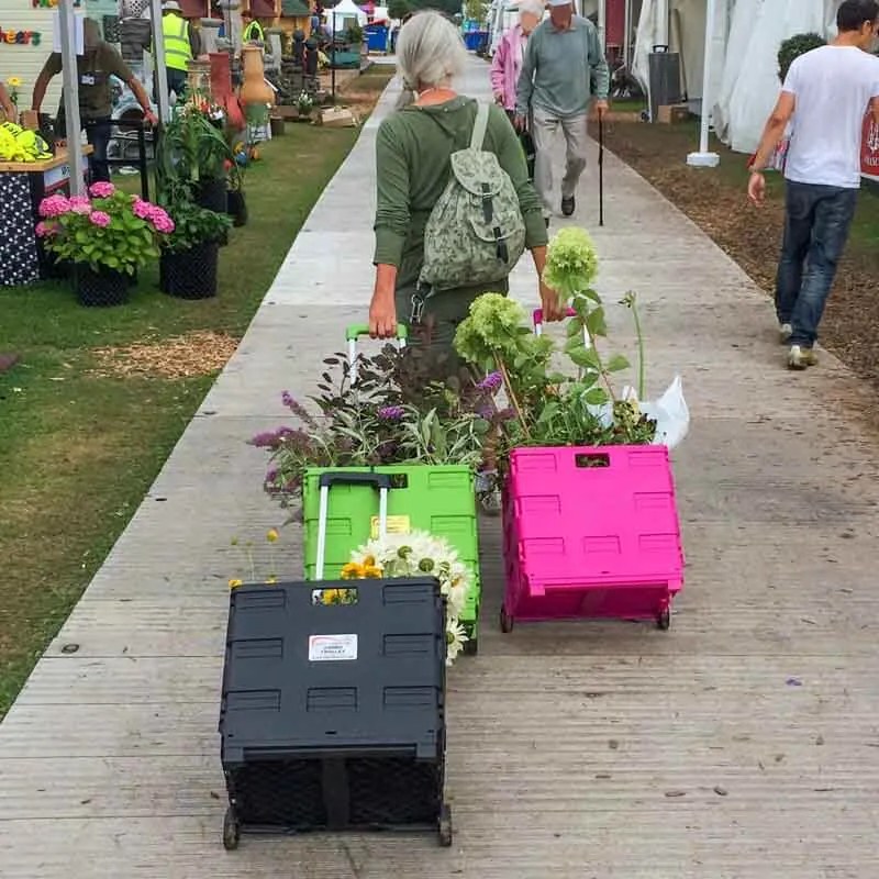 Nákupní skládací vozík JUMBO (Praktický vozík s kolečky s nosností až 40kg a s extra dlouhým hliníkovým teleskopickým madlem)