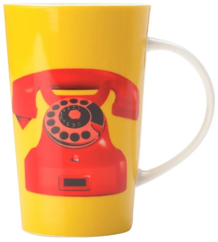 Maxwell and Williams Porcelánový hrnek Dial Tone Conical Mug 420 ml