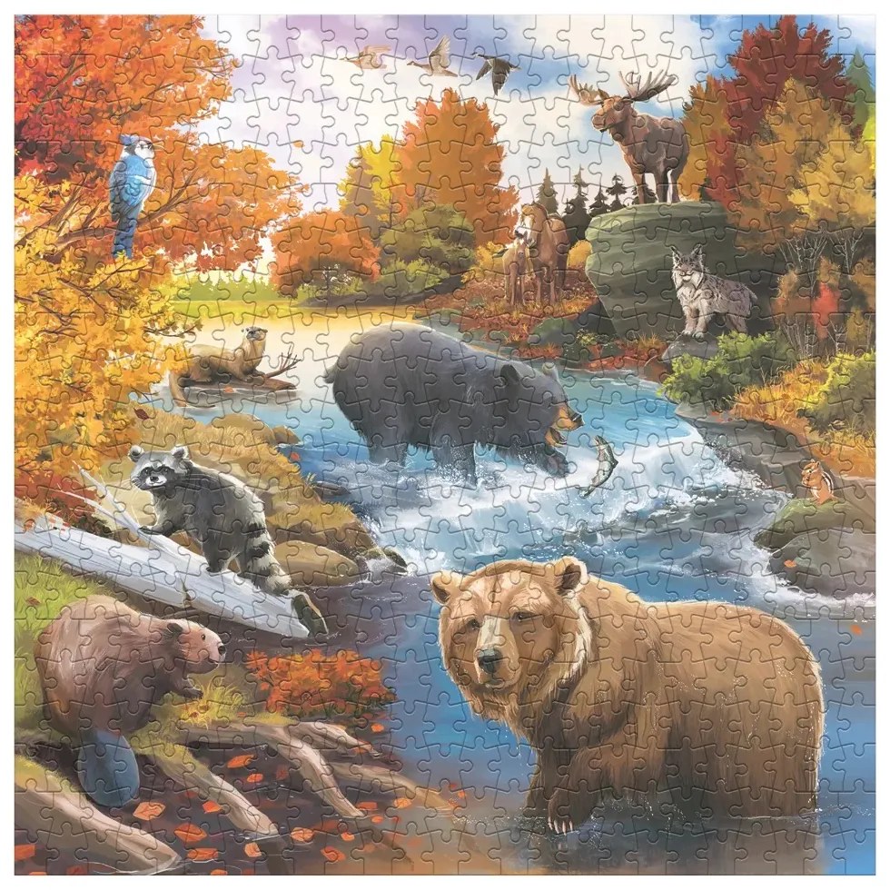 Magellan Rodinné puzzle Divoká zvěř Severu 500 dílků