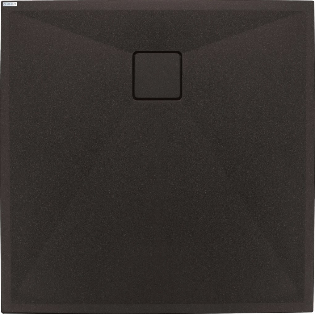 Deante Correo čtvercová sprchová vanička 80x80 cm černá KQR_N42B