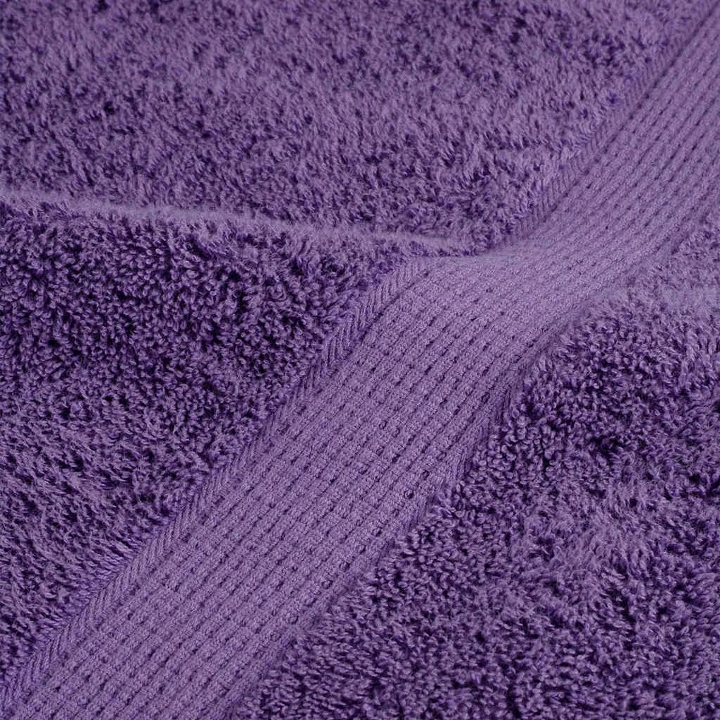 Premium ručníky SOLUND 4 ks fialové 100 x 200 cm 600 g/m² 137366