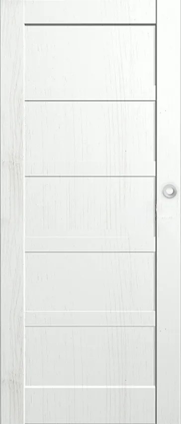 posuvné interiérové dveře do pouzdra BRAGA plné, model 1 Průchozí rozměr: 70 x 197 cm, Orientace dveří: Levé dveře, Dekor: Buk jasmínový