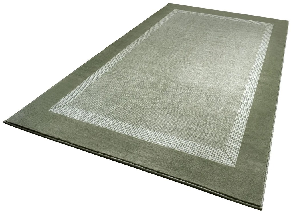 Hanse Home, Kusový koberec Basic 105487 Green, 200x290, zelená, chodba / předsíň
