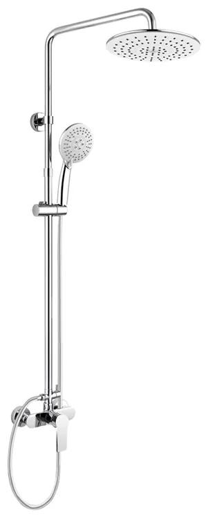 Mereo Dita sprchová baterie s talířovou kulatou sprchou, bílá CBE60104SHD