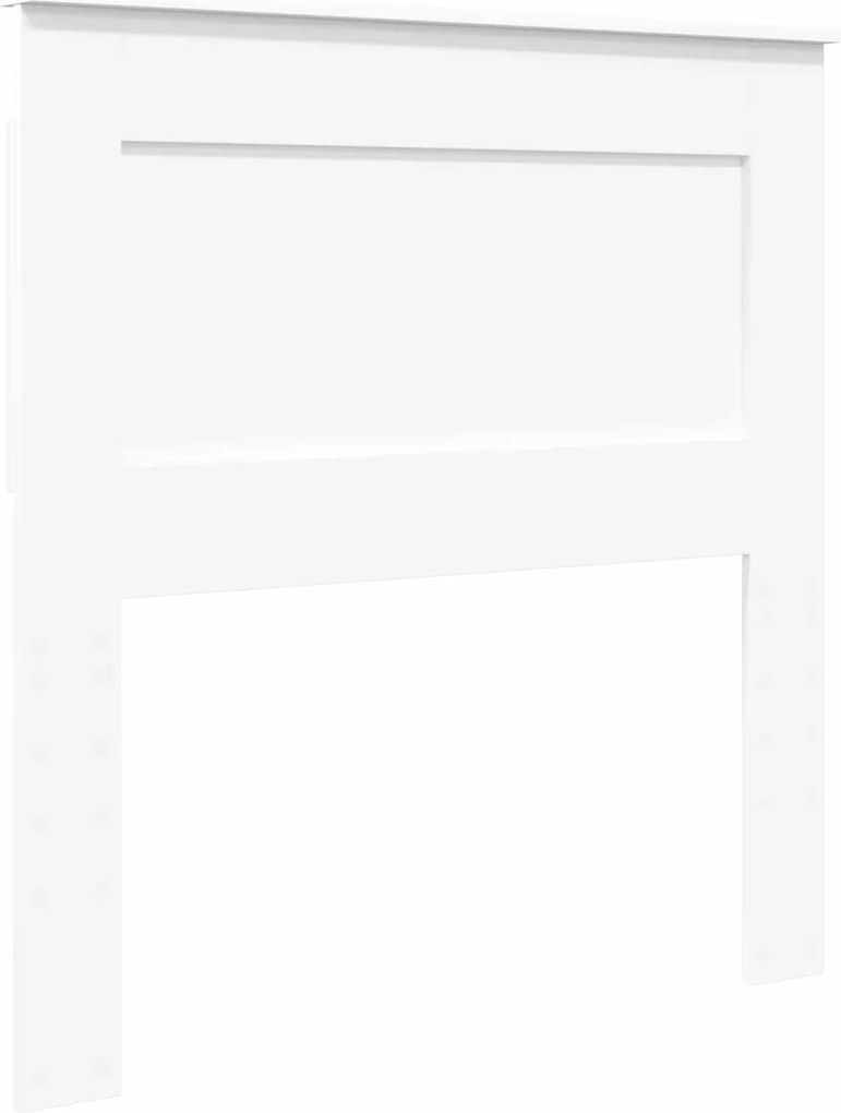 Rám postele s čelo Bílá 75 x 190 cm Masivní borové dřevo 3410144