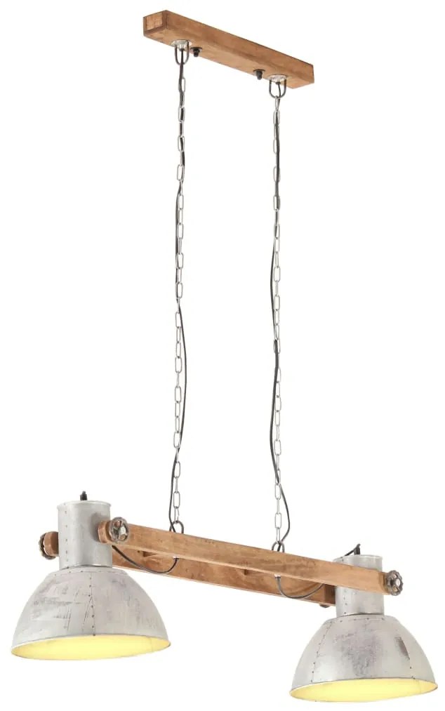 Industriální závěsné svítidlo 25 W stříbrné 109 cm E27 320525