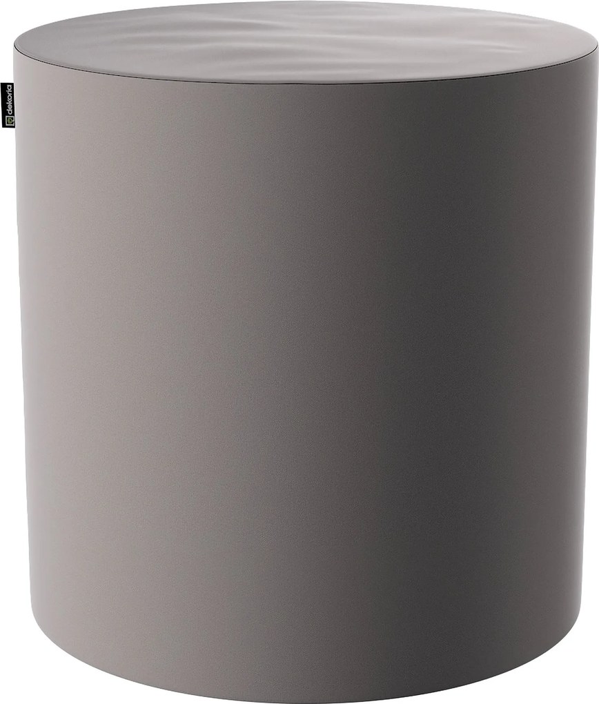 Sedák Barrel- válec pevný barva šedá látka lesklé, sametová