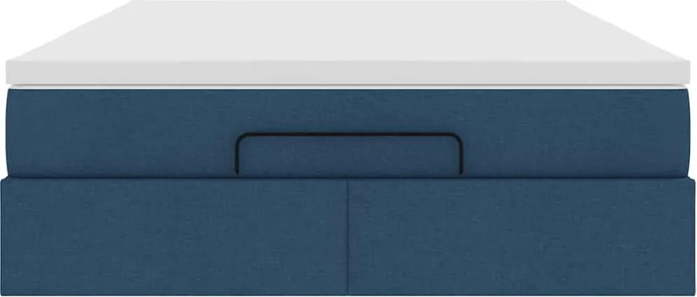 Osmanský rám postele s matrací Blue 140x190cm textil 3311112