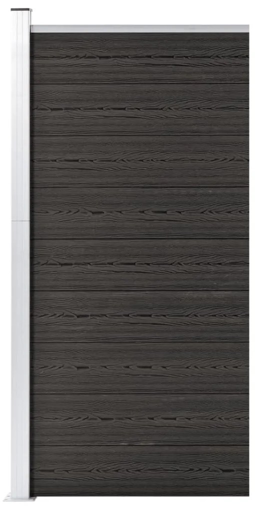 Plotový dílec WPC 95 x 186 cm šedý 148978