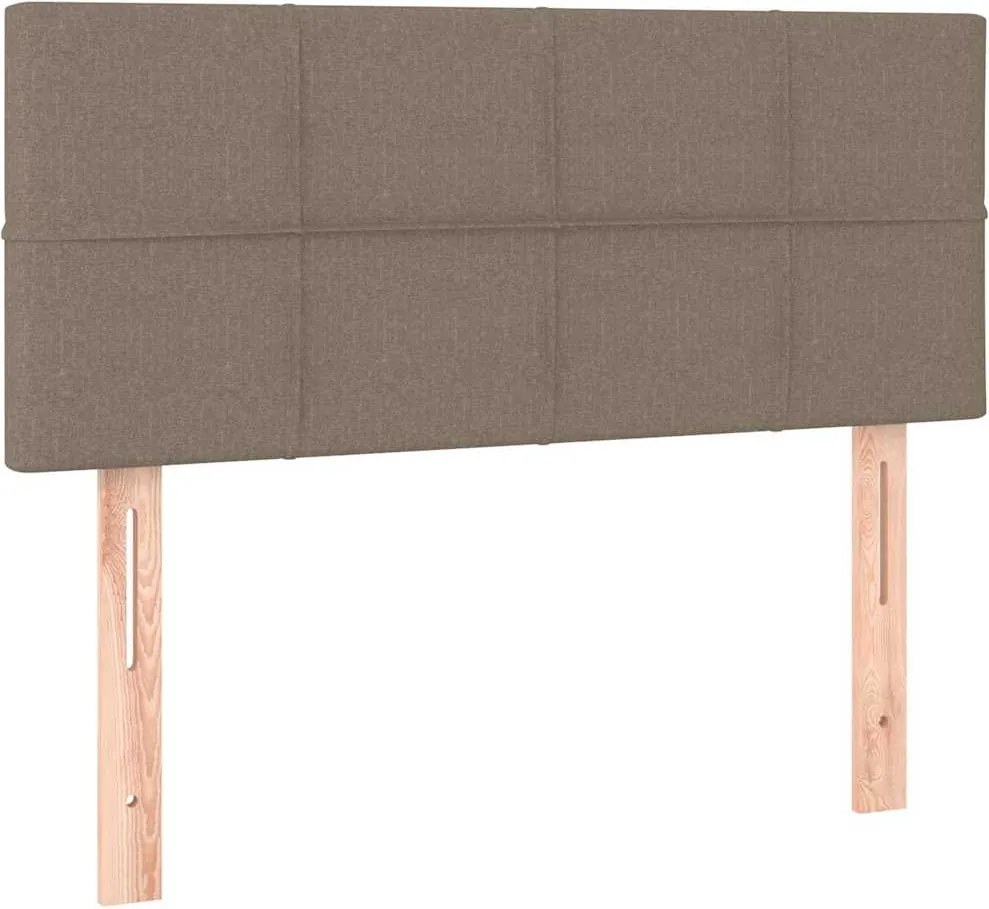 Box spring postel s matrací taupe 90x200 cm textil 3126777